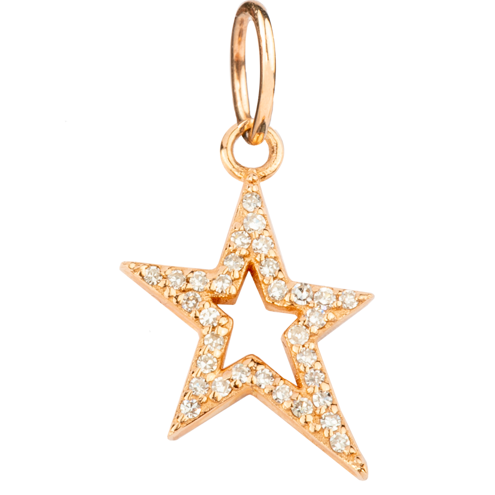 Small Hollow Diamond Star – Paola Pacheco Jewelry